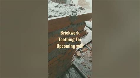 Brick Wall Toothing L Brickwork Youtube