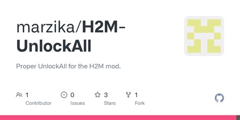 Github Marzika H2m Unlockall Proper Unlockall For The H2m Mod