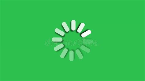 Buffering On Green Screen Background Motion Graphic Effects Stock