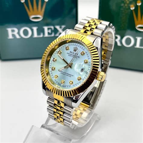 Comprar Relógio Rolex Datejust Misto Verde Linha Ouro 100 Funcional