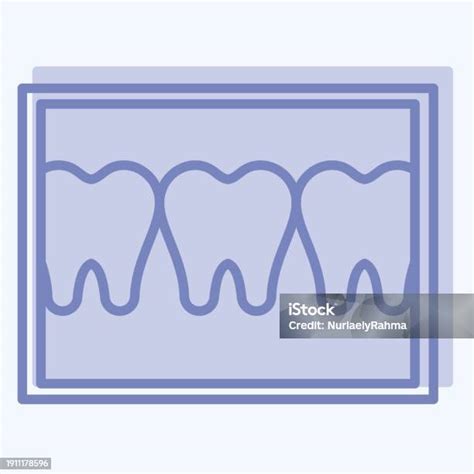 아이콘 치과 영상 치과 기호와 관련이 있습니다 투톤 스타일 심플한 디자인 편집 가능 간단한 일러스트레이션 건강관리와 의술에 대한 스톡 벡터 아트 및 기타 이미지 Istock
