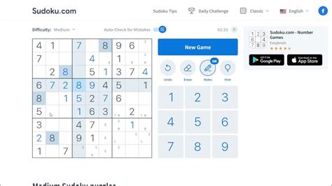 Solving A Sudoku Medium Puzzle On 11 Youtube