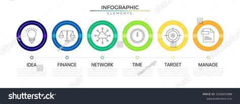 Workflow Circular Project Infographic Design Vector Stock Vector Royalty Free