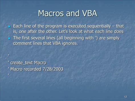 Ppt A Brief Introduction To Vba Powerpoint Presentation Free Download Id1779982