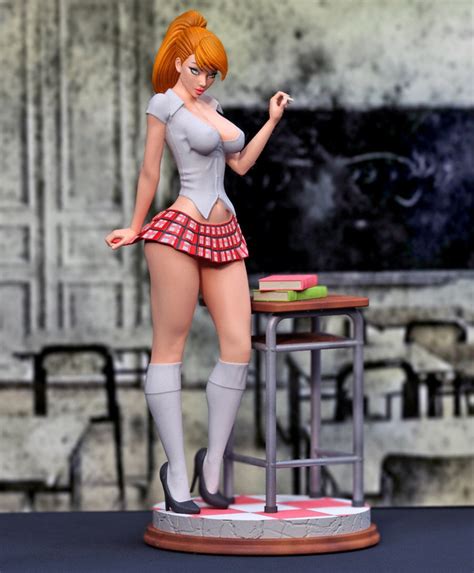 Mj School Girl Naked Student NSFW Version STL Figure Statue Etsy