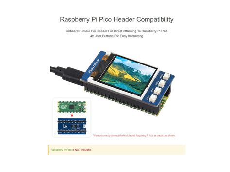 Buy Waveshare Inch Lcd Display Module For Raspberry Pi Pico K Rgb
