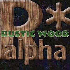 Rustic Wood Alpha | Statchoo Scraps