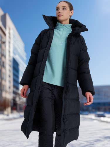 Пальто пуховое женское черный цвет — цена 11499 руб. на официальном ...