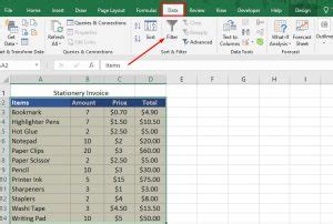 How to Add Sort Button in Excel?