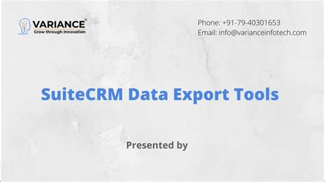 Suitecrm Extension Data Export Tools Youtube