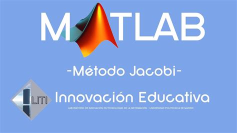 MATLAB Método Jacobi YouTube
