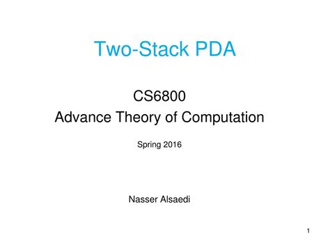 Ppt Two Stack Pda Powerpoint Presentation Free Download Id 9102611