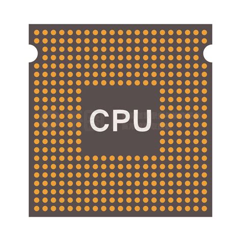 Cpu免抠元素 Cpu 图标。平面色彩设计。矢量图。 模板免费下载 Eps格式 2000像素 编号41757910 千图网