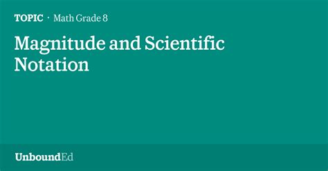 Math G8 Magnitude And Scientific Notation