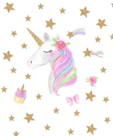Calcomanía de pared de unicornio de 12 x 24 Etsy