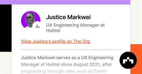 Justice Markwei Ux Engineering Manager At Hubtel The Org