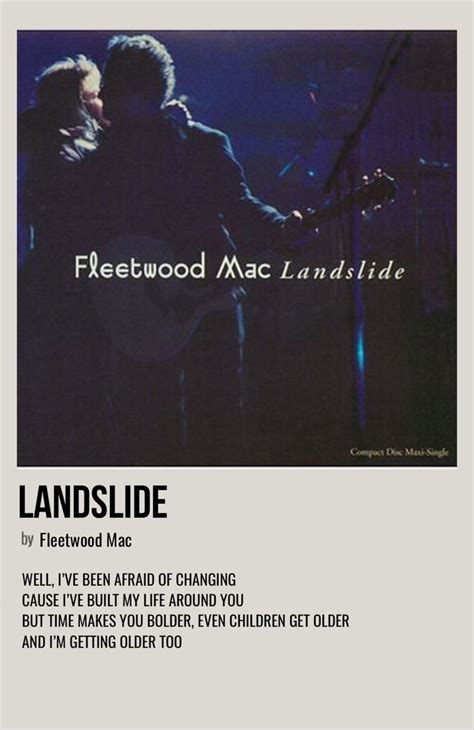 Landslide Great Song Lyrics Fleetwood Mac Music Music Album Covers