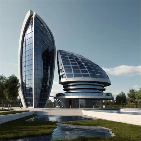 A Building With A Large Glass Structure On The Top Of It Ai Generated