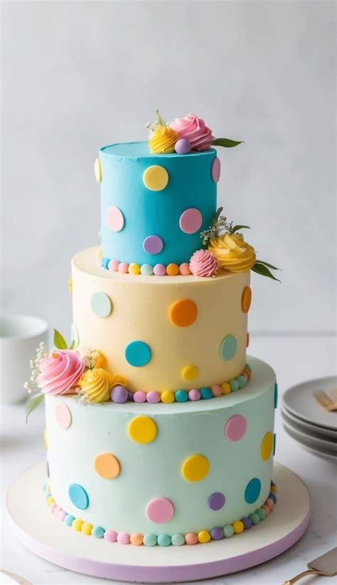 25 Polka Dot Cake Decorating Ideas Cheerful Designs Youll Love
