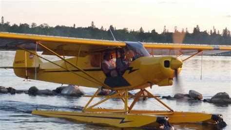 Ronnie Giving Dave And Debbie Koonce Plane Rides Lake Of The Woods