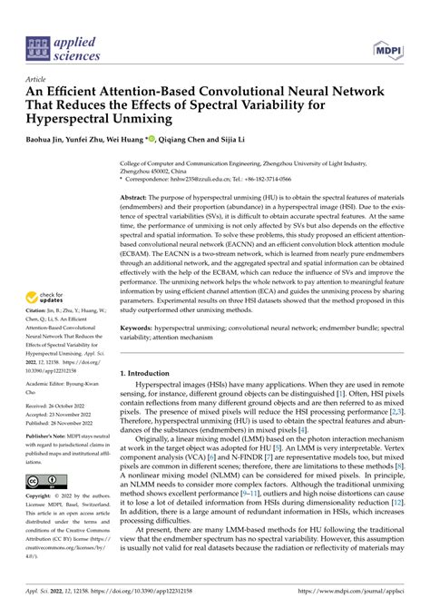 Pdf An Efficient Attention Based Convolutional Neural Network That