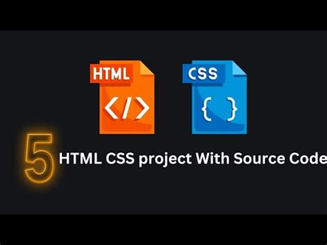 Quelques Projet Html Css Avec Le Code Source Youtube