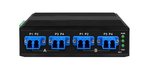 Network Switch Industrial Lc Connector Fiber Bypass Switch