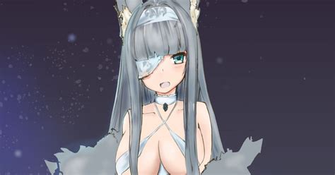 オリジナル 銀髪ぱっつん獣耳水着 坂本ユウスケのイラスト Pixiv