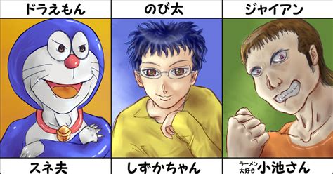 イメレス 【イメレス企画】ドラえもんのキャラを自分の絵柄で描いてみた ルフェインのイラスト Pixiv