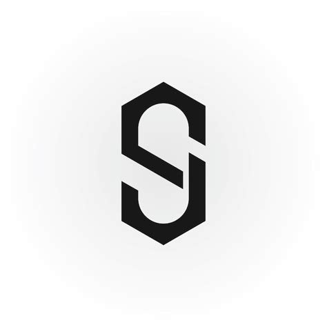Lettre Initiale Abstraite Logo Sj Ou Js En Couleur Noire Isolée Sur