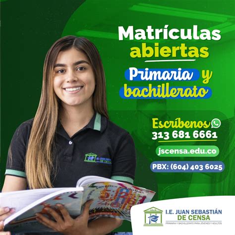 IE juan Sebastián de Censa Bello Matrículas Abiertas