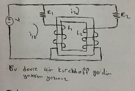 Solved Apply Kirchhoff Voltage Law For This Circuit Chegg Com