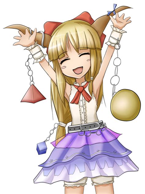Ibuki Suika Touhou Drawn By Oyuha Pixiv Danbooru