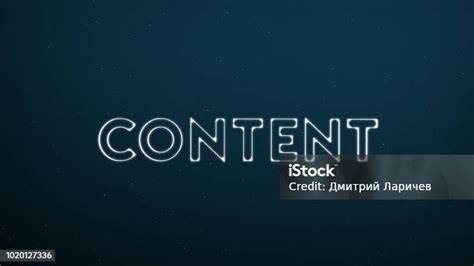 Konten Kata Bersinar Abstrak Pada Latar Belakang Digital Biru Tua