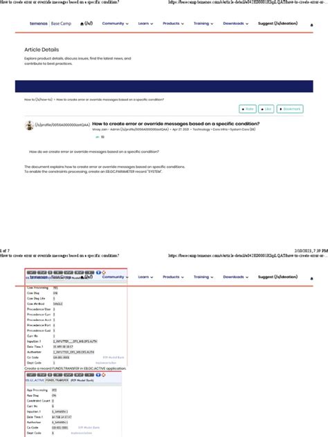 How To Create Error Or Override Messages Based On A Specific Condition Pdf Computing