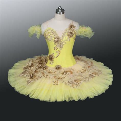 Yellow Ballet Tutu Twirling Ballerinas