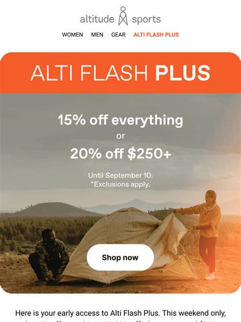 Altitude Sports Exclusive Access Alti Flash Plus Milled