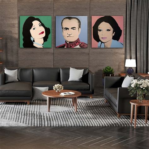 Him Mohammad Reza Pahlavi Acrylic Glass Wall Art Kiani Concept