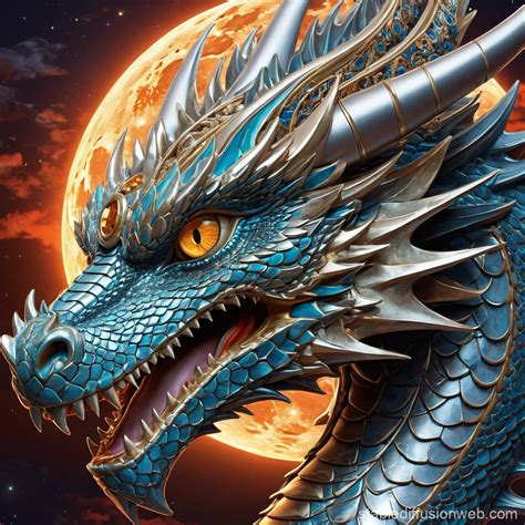 Dragon In Elegant Moonlight Stable Diffusion Online