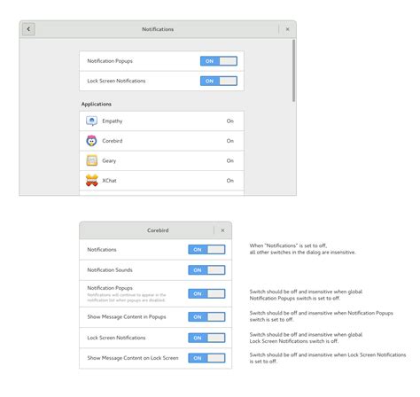 Design SystemSettings Notifications GNOME Wiki Archive