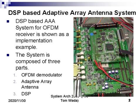 Implementation Example Dsp Based Adaptive Array Antenna System