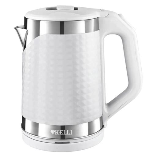Купить электрический чайник Kelli Kl 1372w Металл по низкой цене отзывы фото характеристики