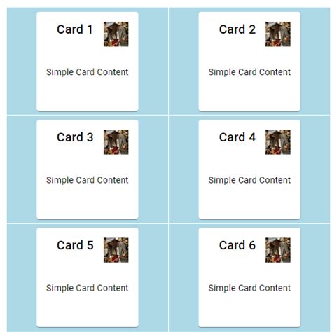 Awesome Angular Material Responsive Grid List With Cards Example