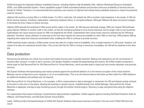 Vxrail With Vsphere Availability Features Dell Vxrail Comprehensive Security By Design Dell