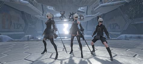 Nearly All Yorha Related Units Standing Next To 10h Rnierreincarnation