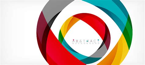 기하학적 추상적 배경 겹치는 색상 모양으로 만든 원입니다 배경 화면 배너 배경 방문 페이지에 대한 벡터 일러스트레이션 0명에 대한 스톡 벡터 아트 및 기타 이미지 Istock