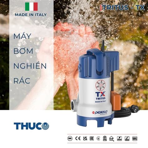 Máy Bơm Nghiền Rác Tritus Tx Thuco Clean Water