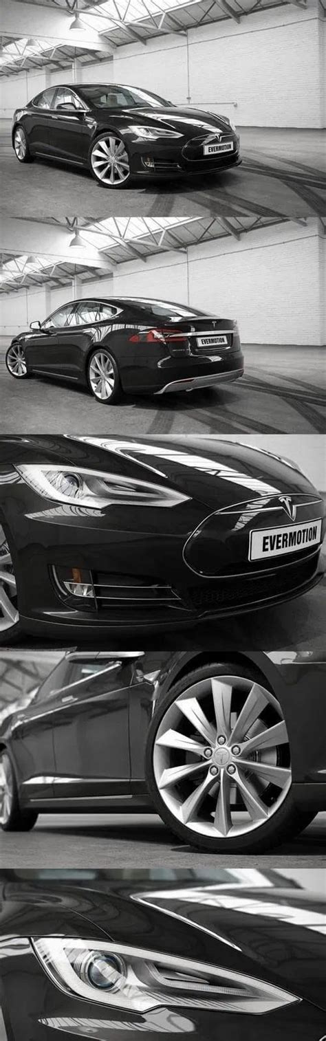 特斯拉tesla Model S 完美汽车电动车3d模型下载（c4dmaxobjfbx） 云瑞设计
