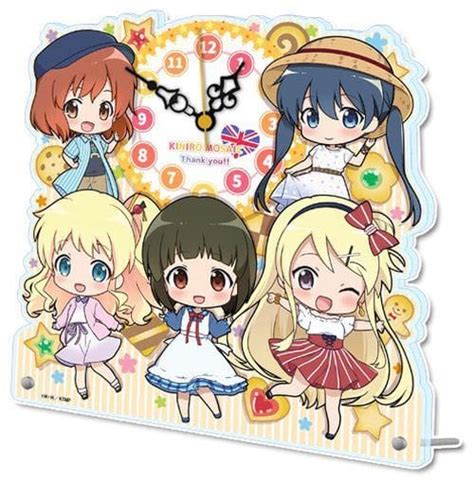 駿河屋 集合 ぷちちょこアクリル置時計 「劇場版 きんいろモザイクthank You」（置き時計・壁掛け時計）