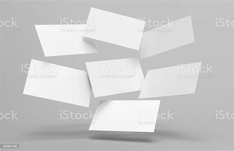 빈 흰색 3d 방문 카드 및 명함 템플릿 3d 렌더링 그림 모의 고 프레 젠 테이 션을 디자인 카드 여가활동 게임에 대한 스톡